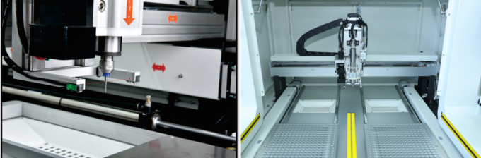 Dual Working Platform Visual Alignment PCB Depaneling Machine