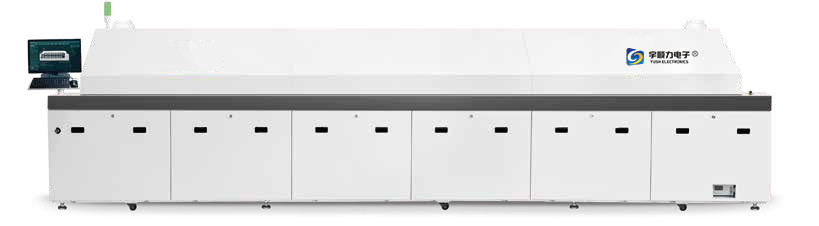 Interchangeable Double Sided Rails SE Series Reflow Oven 3120mm