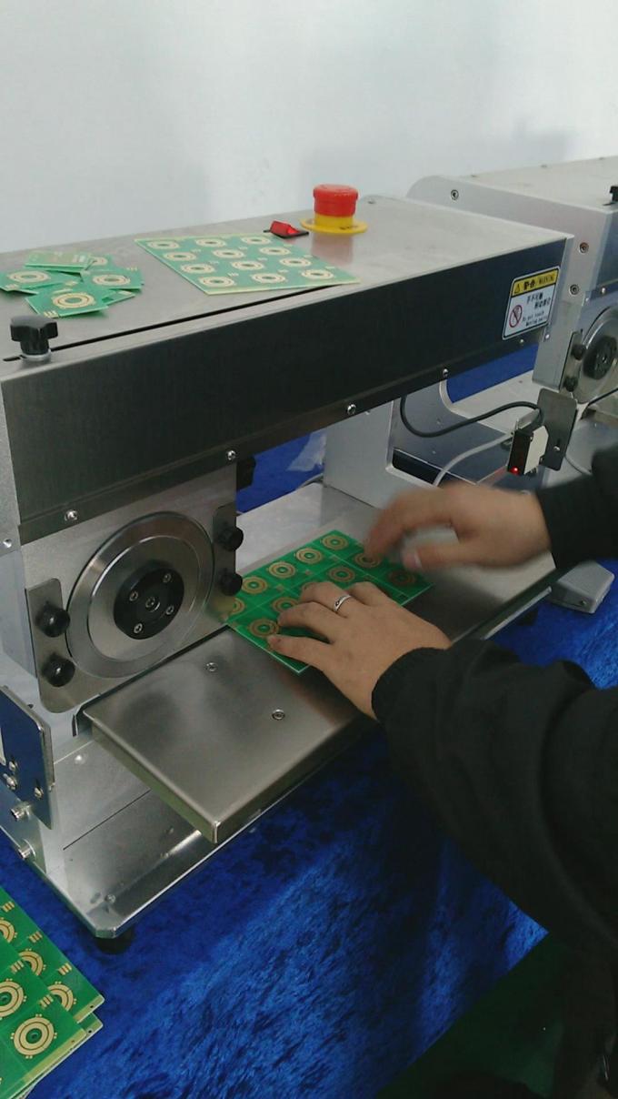 Automatic Circular Blade PCB Depanelizer For V Scoring Pcb Panel